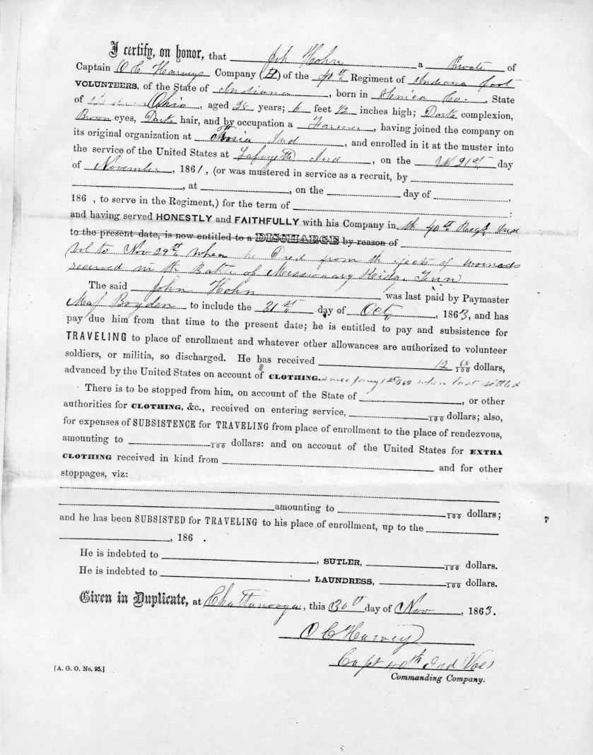 Hahn and Vogler family genealogy - Henry Hahn